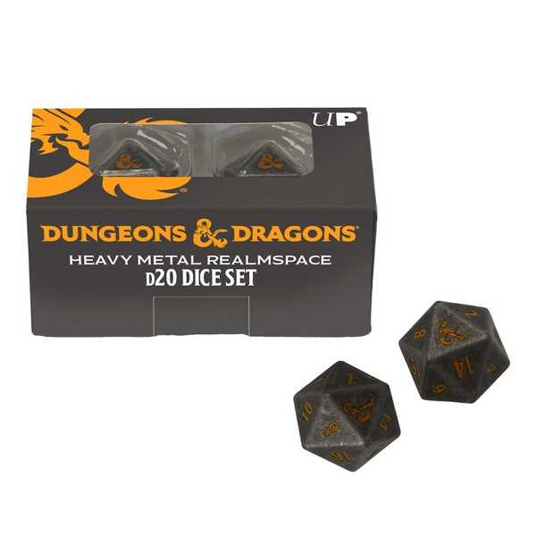 Heavy Metal Realmspace D20 Dice Set: Dungeons & Dragons DDN – Triple ...